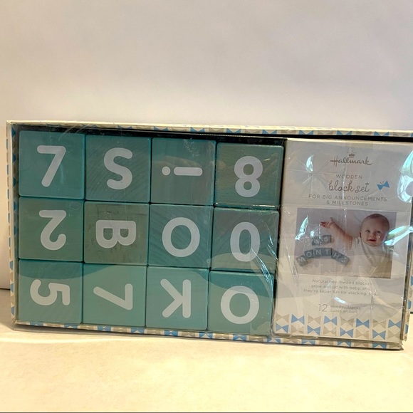 Hallmark | Other | Hallmark Milestone Block Set Its A Boy Nib | Poshmark